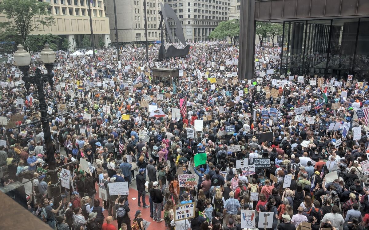 (VIDEOS) Así se ven las calles de EUA por la marcha ‘No Kings’ contra Trump