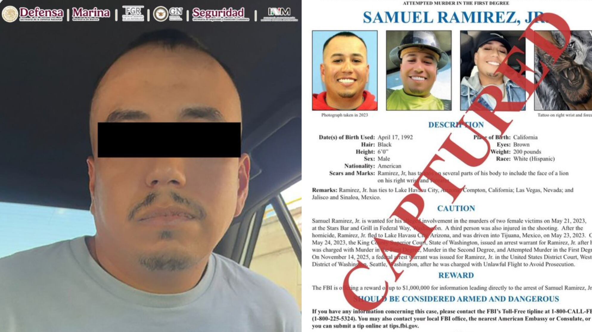 Harfuch confirma detención de Samuel Ramírez Jr en Sinaloa, uno de los ...