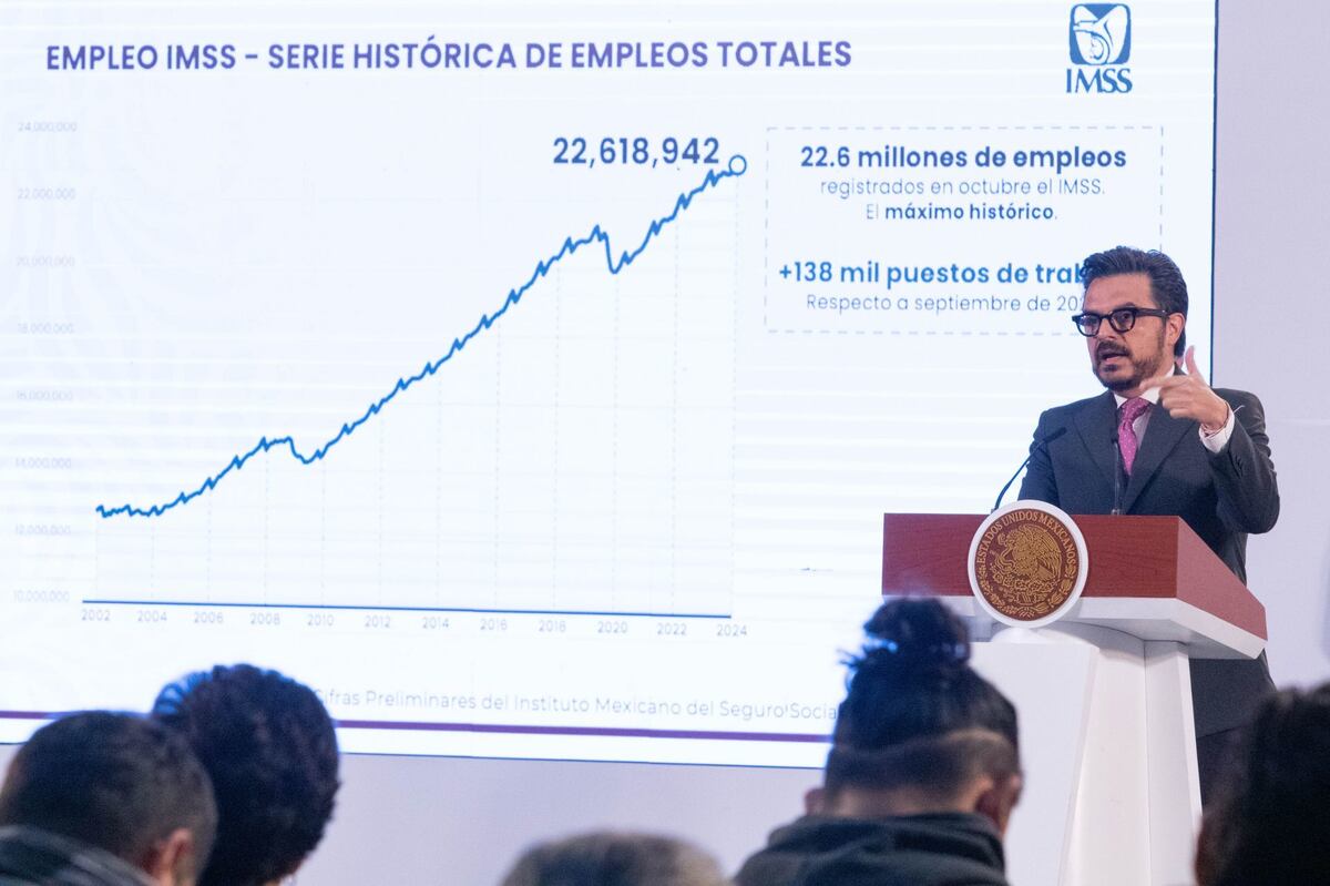 Crece el EMPLEO FORMAL en México durante enero de 2025, reporta el IMSS