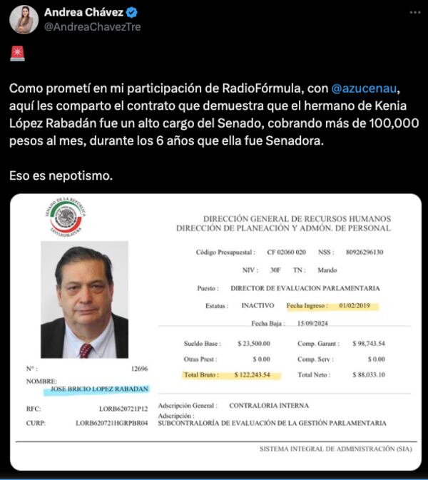 (VIDEO) ¡PLEITAZO! Andrea Chávez y Kenia López Rabadán exhiben nepotismo de sus familiares